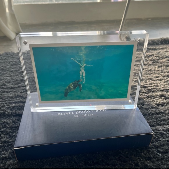 Accents | Acrylic Block Frame Floating Lucite 5x7 For 4x6 Photos | Poshmark